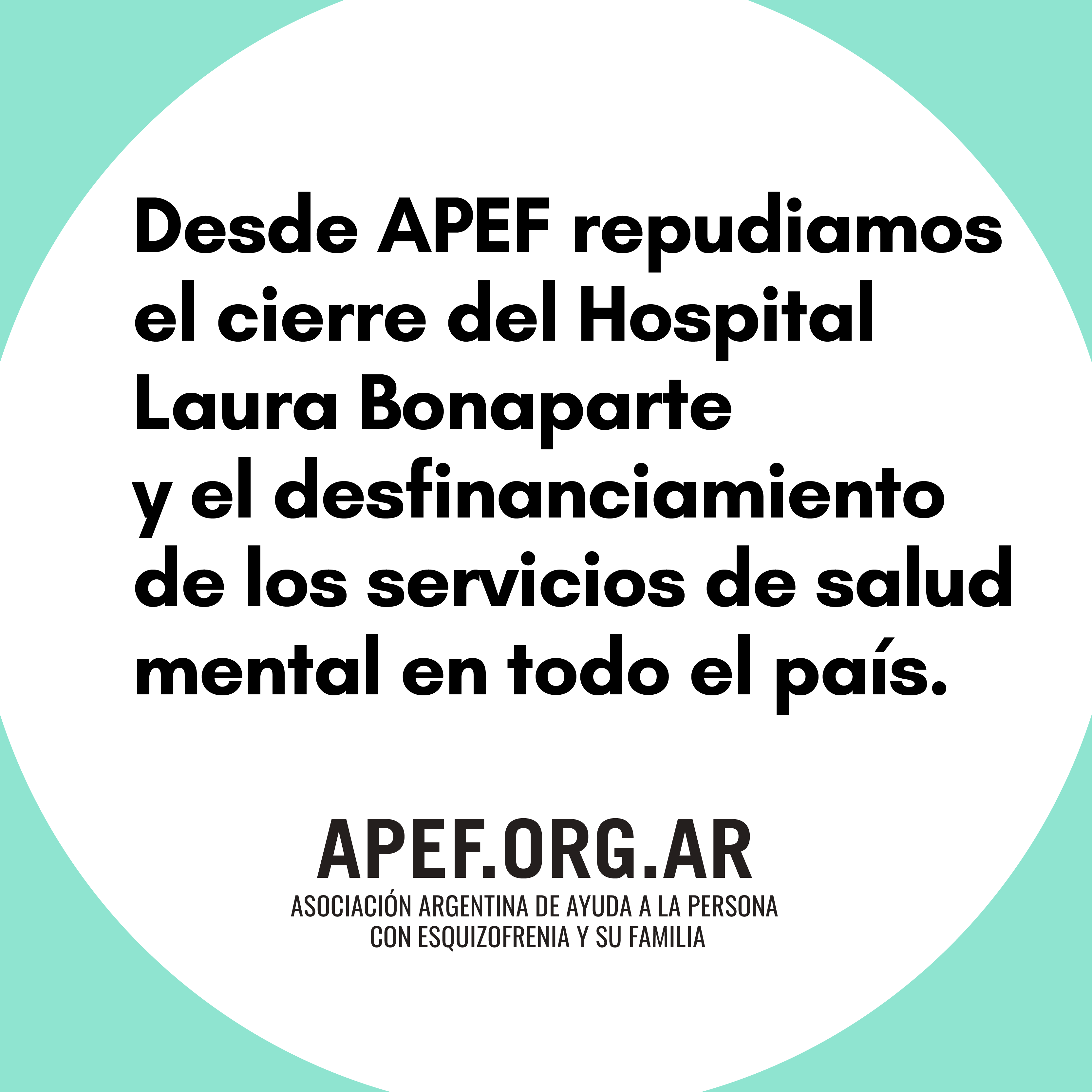 Repudio al cierre del Hospital Bonaparte – Asociación Argentina de Ayuda a la Persona con ...